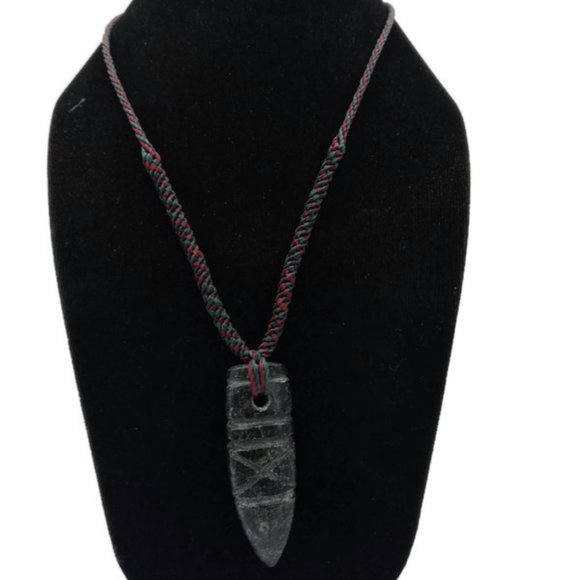 Jewelry | Peruvian Necklace Woven In Macrame Thread And Natural Stone ...
